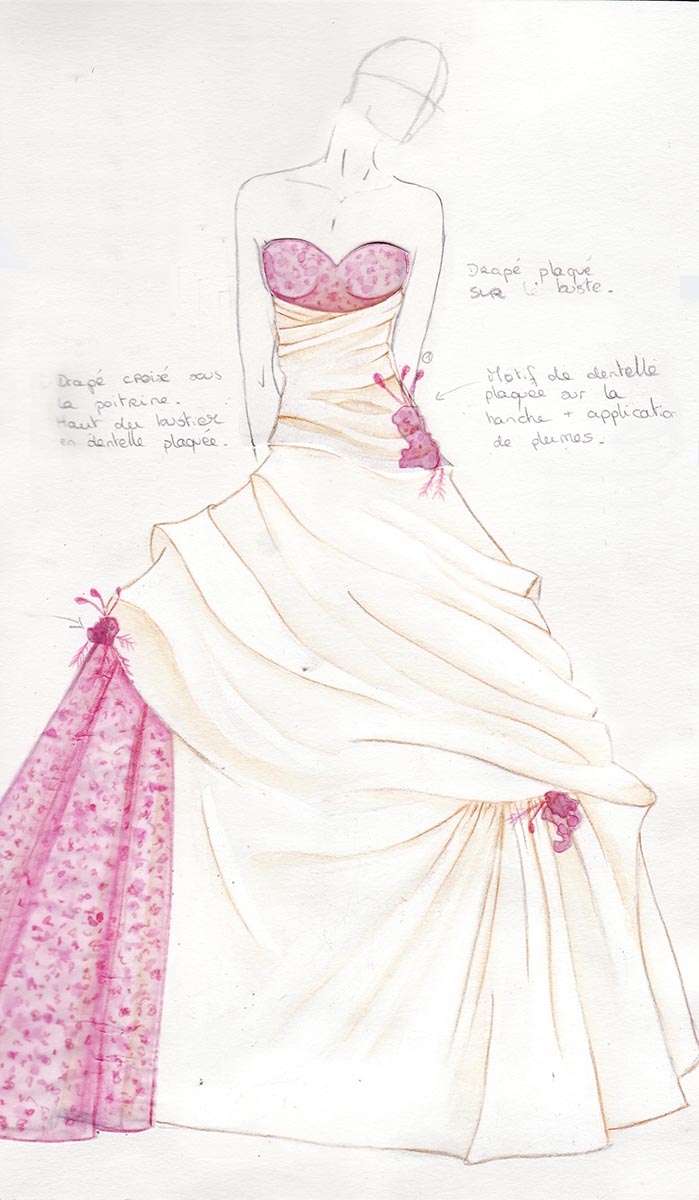 Creation Robe de mariee Camille | Le site de Robe de cœur